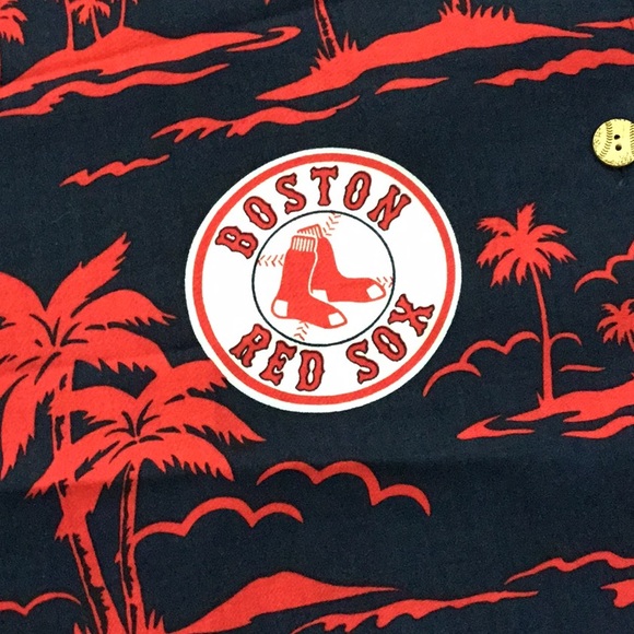 reyn spooner | Tops | Reyn Spooner Boston Red Sox Mlb Hawaiian Shirt Euc | Poshmark
